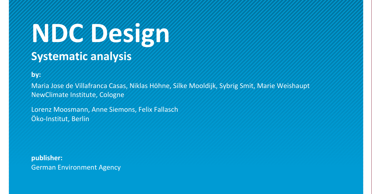 NDC Design | NewClimate Institute